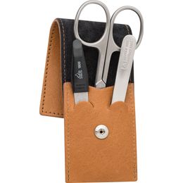 ERBE&reg; ERBE Kinder Manik&uuml;re-Etui "Taschenetui aus echtem Leder", B/H/T: 50mm x 100mm x 20mm 3, braun, B:50mm H:100mm T:20mm, Nageletuis, best&uuml;ckt mit