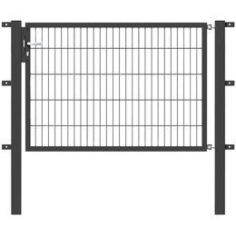 Alberts Zauneinzelt&uuml;r "Flexo", B/H: 150cm x 100cm, grau, Tore, 150 cm Breite, in versch. H&ouml;hen