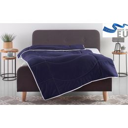 Microfaserbettdecke OTTO HOME, B:155cm L:220cm, blau, Bezug: 100% Polyester. Obermaterial: 100% Polyester. F&uuml;llung: 100% Polyester, Bettdecken,