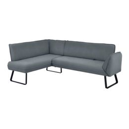 K+w Komfort & Wohnen Eckbank, H:91cm T:68cm, blau, K+W KOMFORT & WOHNEN, Esszimmer, Sitzb&auml;nke, "Drive", mit Seitenteilverstellung am langem Schenkel zur