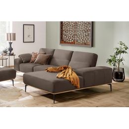 Ecksofa W.Schillig, B:299cm H:88cm T:178cm, braun, Longlife Xtra-Leder Z73: Naturwalkleder der Luxusklasse aus den erlesensten Rohh&auml;uten. Hautst&auml;rke