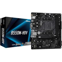 Asrock Mainboard "B550M-HDV", B:23cm H:7cm T:20,1cm, schwarz, Mainboards