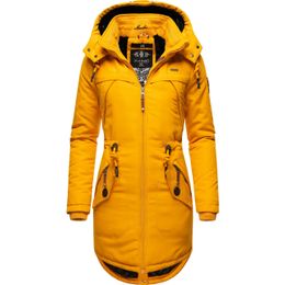 Marikoo Damen Wintermantel "Kamii", gelb, Gr. S, Oberstoff: 100% Nylon; Futter: 100% Polyester; Wattierung: 100% Polyester; &Auml;rmelfutter: 100%