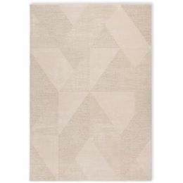 Teppich Astra, B:133cm H:13mm L:190cm, beige, Kunstfaser, Wohnzimmer, Teppiche, "Maglie 242", Kurzflor, modernes Design, Wohnzimmer, Schlafzimmer,