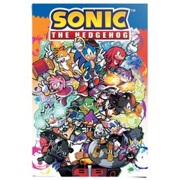 Poster Reinders, B:61cm H:91,5cm T:0,1cm, bunt, Papier, Kinderzimmer, Bilder, "Sonic The Hedgehog - sonic comic characters"