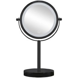 Kosmetikspiegel Kleine Wolke, B:17,5cm H:29,5cm T:12cm, schwarz, Glas, Metall, Spiegel, "Bright Mirror"