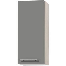 H&auml;ngeschrank Optifit, B:30cm H:70,4cm T:34,9cm, grau, K&uuml;che, Schr&auml;nke, "Bern", Breite 30 cm, 70 cm hoch, mit 1 T&uuml;r, mit Metallgriff