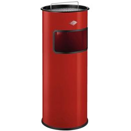 Wesco Aschenbecher, B/H/T: 27cm x 64cm x 27cm, 30 l, rot, Outdoor, M&uuml;lleimer, Standascher mit Sieb, 30 Liter