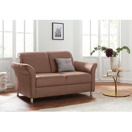 Sit & More 2-Sitzer SIT & MORE, B:159cm H:83cm T:96cm, braun, Sofas, "Darwin", inklusive Federkern, wahlweise mit Kopfteilverstellung