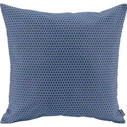 HOCK Dekokissen H.O.C.K., B:50cm H:10cm L:50cm, blau, Baumwolle, Polyester, Dekokissen_Sitzkissen_Kissenh&uuml;llen, "Miss Dots Kissen", mit Punkten,