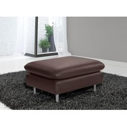 Hocker Places of Style, B:80cm H:43cm T:60cm, braun, NaturLEDER - &raquo;Madras&laquo; (echtes Rindsleder); St&auml;rke 0, 9 - 1, 1 mm, Wohnzimmer, Hocker, "Redding"
