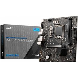 MSI Mainboard "PRO H610M-G DDR4", B:21,1cm H:6,5cm T:24,4cm, schwarz, Mainboards