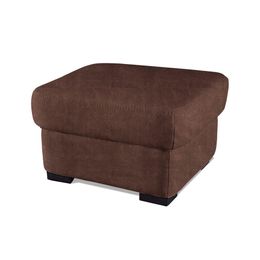 Hocker COTTA, B:60cm H:44cm T:60cm, braun, Luxus-Microfaser aus 100% Polyester, Wohnzimmer, Hocker, "Dani"