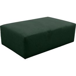 Polsterhocker WERK2, B:120cm H:41cm T:80cm, gr&uuml;n, 90% Polyester, 10% Nylon, Hocker, "Zeus-XL", Curvy Trend Hocker mit urbaner Optik
