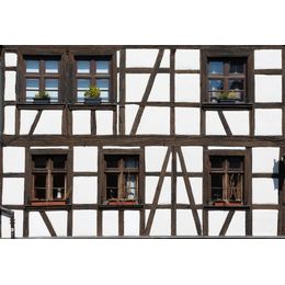 papermoon Fototapete "Altes Haus", B/L: 4,5m x 2,8m, Bahnen: 9 Stk., bunt, Schlafzimmer, Tapeten