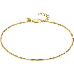 Kangaroos Damen Silberarmband "Schmuck Geschenk Silber 925 Armschmuck Panzerkettenglieder, K0060B", 21cm, Silber 925 (Sterlingsilber), gold, Silber