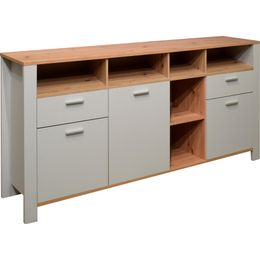 M&auml;usbacher Sideboard M&Auml;USBACHER, B:193cm H:92cm T:44cm, grau, Wohnzimmer, Sideboards, "Nele", Breite 193 cm
