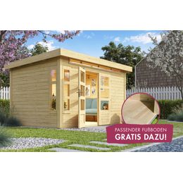 Gartenhaus Karibu, beige, Holzwerkstoff, Gartenh&auml;user, "Kolimasee 7", naturbelassen