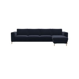 Ecksofa FLEXLUX, B:295cm H:85cm T:159cm, blau, Wohnzimmer, Sofas, "Fiore, super Sitzkomfort durch Kaltschaum im Sitz, L-Form", breite Armlehnen, F&uuml;&szlig;e
