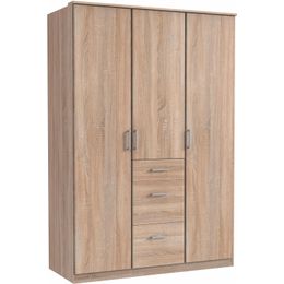 Kleiderschrank wimex, B:135cm H:199cm T:58cm, braun, Schlafzimmer, Schr&auml;nke, "Click", ohne Spiegel