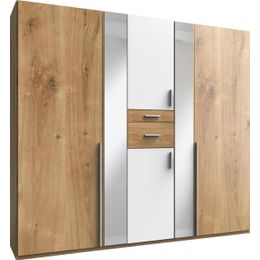 Dreht&uuml;renschrank wimex, B:225cm H:208cm T:58cm, braun, Holzwerkstoff, Schr&auml;nke, "Odessa"