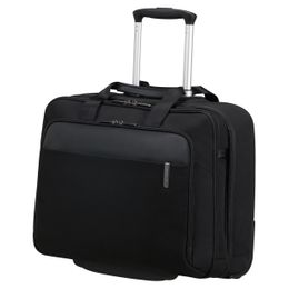 Samsonite Damen Aktentasche "EVOSIGHT 17,3'' mit Rollen", schwarz, Polyester, unifarben, Taschen, Businesstasche mit Rollen und Teleskopstange