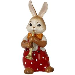 Goebel Osterhase "Figur Hase - S&uuml;&szlig;er Fl&ouml;tenspieler", B/H/T: 4cm x 8cm x 4cm, bunt, Dekofiguren, Osterfigur, Dekofigur, Ostern, Osterdekoration