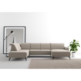 Sit & More Wohnlandschaft SIT & MORE, B:337cm H:84cm T:205cm, braun, Sofas, "Bailando U-Form", wahlweise mit Kopfteilverstellung und Vorziehsitz, motorisch