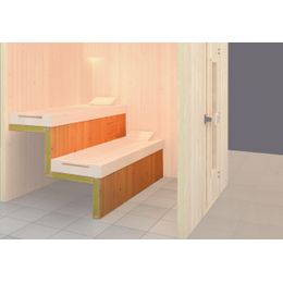 Weka Sauna-R&uuml;ckenlehne "Energie-Sparpaket f&uuml;r Saunagr&ouml;&szlig;en B 200 cm x T 180 - 200 cm", B/H/L: 56cm x 38cm x 179cm, beige, R&uuml;ckenlehnen, isolierte