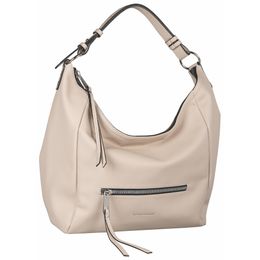 Bruno Banani Damen Hobo "Amalfi", beige, Lederimitat, Taschen, Beuteltasche Schultertasche verstellbarer Schulterriemen