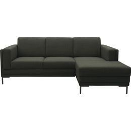 Ecksofa, B:214cm H:82cm T:146cm, gr&uuml;n, LOOKS by Wolfgang Joop, 100% Polyester, Wohnzimmer, Sofas, "LOOKS VII L-Form", klare Linien, edles Design