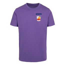 T-Shirt MisterTee "MisterTee Herren Vintage Spritz Tee", Jungen, Gr. M, ultraviolet, 100% Baumwolle, unifarben, normal, Rundhals, Shirts T-Shirt