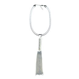 Damen Kette mit Anh&auml;nger "Strass", silber, Basic, Collezione Alessandro, Metall, Halsketten, Anh&auml;nger mit Glassteinen besetzt
