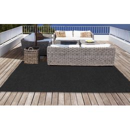 ANDIAMO Kunstrasen "Black", B : 100cm 1 Stk., 15mm, L: 200cm, schwarz, Garten, Teppiche, Wetterfest, Balkon geeignet, integrierte Drainage, Garten,