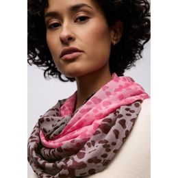 Street One Damen Schalblossom pink, Stoff, 50% Polyester, 50% Viskose, Modet&uuml;cher, mit Animal Print