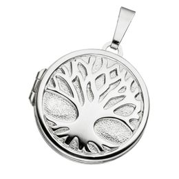 Jobo Damen Medallionanh&auml;nger "Anh&auml;nger Medaillon Baum rund", Silber 925 (Sterlingsilber), silber, Silber 925 (Sterlingsilber), Schmuckanh&auml;nger, 925