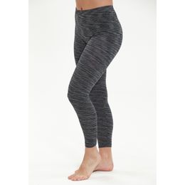 Endurance Damen Trainingstights "Crina", schwarz, Gr. S, meliert, 68% Polyester, 22% Nylon, 10% Elasthan, Hosen, mit atmungsaktiver Funktion