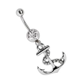 Adelia&acute;s ADELIA ́S Damen Bauchnabelpiercing "Piercing Bauchnabelpiercing", onesize, silber, Chirurgiestahl, Piercings, Symbol f&uuml;r Glaube, Liebe und Hoffnung