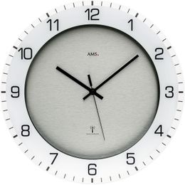 AMS Funkwanduhr, &Oslash; 38cm, bunt, Wanduhren, Quarzuhr, Wanduhr, Made in Germany, Wohnzimmer, K&uuml;che, Arbeitszimmer