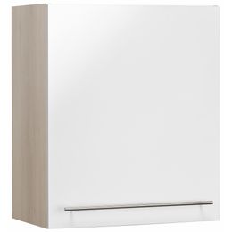 H&auml;ngeschrank Optifit, B:60cm H:70,4cm T:34,9cm, wei&szlig;, K&uuml;che, Schr&auml;nke, "Bern", Breite 60 cm, 70 cm hoch, mit 1 T&uuml;r, mit Metallgriff