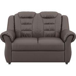 2-Sitzer Home Affaire, B:145cm H:102cm T:101cm, braun, 64% Polyurethan, 25% Polyester, 11% Baumwolle, Sofas, "Boston", Sofa mit hoher R&uuml;ckenlehne