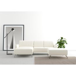 Sit & More Ecksofa SIT & MORE, B:251cm H:84cm T:163cm, beige, Wohnzimmer, Sofas, "Bailando L-Form", wahlweise mit Kopfteilverstellung und Vorziehsitz, motorisch