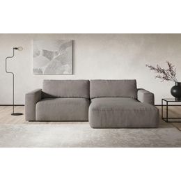 Ecksofa COTTA, B:288cm, grau, 100% Polyester, Wohnzimmer, Sofas, "Lasso L-Form, XL-Sofa"