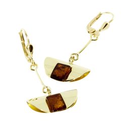 OSTSEE-SCHMUCK Damen Paar Ohrh&auml;nger "- Klara - Gold 333/000 - Bernstein", Gelbgold 333, gold, Gelbgold 333, Ohrringe