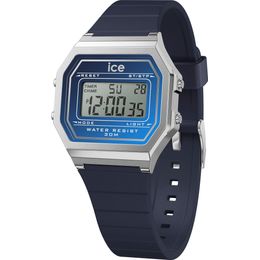 Ice Watch ICE-WATCH Damen Chronograph "ICE digit retro sunset - Small", blau, Armbanduhren, Quarzuhr, Armbanduhr, Damenuhr, digital, Silikonarmband,