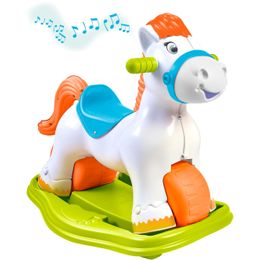 Feber Baby Schaukelpferd "Ponyferber 2in1", bunt, Kunststoff, B:43cm H:69cm T:66cm, Schaukeltiere, mit Licht- und Soundeffekt; Made in Europe
