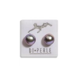 Adelia&acute;s ADELIA ́S Damen Paar Ohrstecker "Damen Perlenschmuck 925 Silber S&uuml;sswasser Perlen Ohrstecker", Damen, Silber 925 (Sterlingsilber), grau, Silber 925