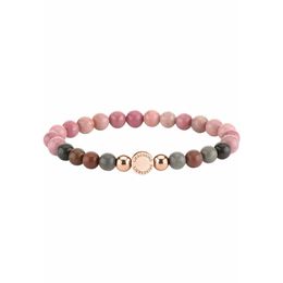 Damen Armband "Schmuck Geschenk Armkette Zugarmband", 17cm, Edelstahl Polyurethan, rosa, Liebeskind Berlin, Edelstahl, Polyurethan, Armb&auml;nder, mit