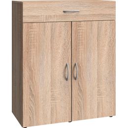Kombikommode wimex, B:80cm H:98cm T:48cm, braun, Holzwerkstoff, Spanplatte, Schlafzimmer, Sideboards, "Multiraumkonzept", Schubk&auml;sten auf