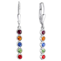 Firetti Damen Paar Ohrh&auml;nger "Schmuck Geschenk Silber 925 Ohrschmuck Patentbrisur Regenbogen", Silber 925 (Sterlingsilber), silber, Silber 925